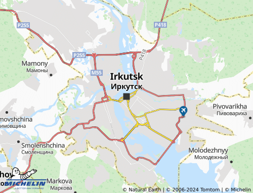 MICHELIN Irkutsk map - ViaMichelin