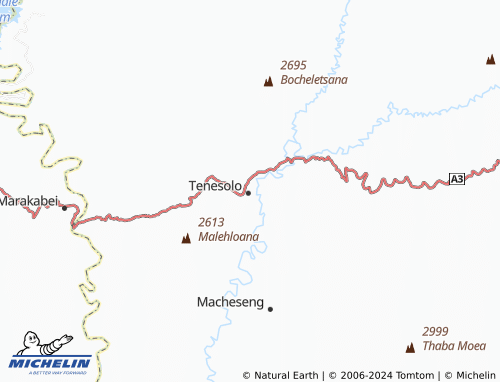 MICHELIN-Landkarte Mantsonyane - ViaMichelin