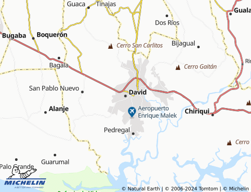 Mappa MICHELIN David - ViaMichelin