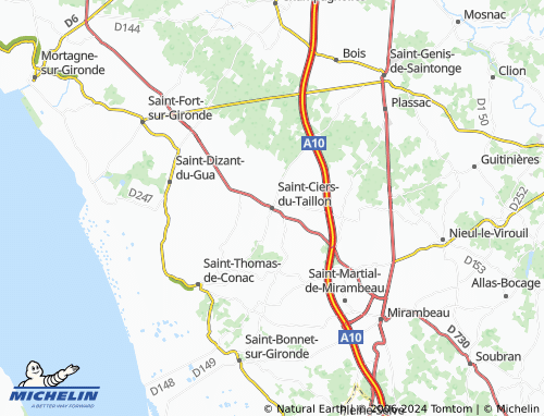 Carte MICHELIN Saint-Ciers-du-Taillon - ViaMichelin