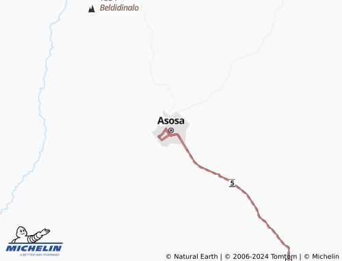 MICHELIN Asosa map - ViaMichelin