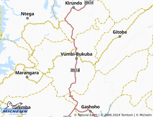 Mapa MICHELIN Vumbi-Bukuba - ViaMichelin