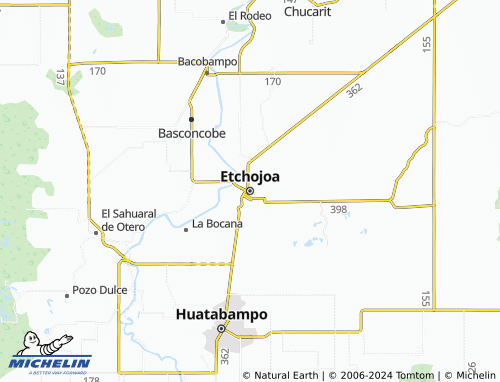 MICHELIN-Landkarte Etchojoa - ViaMichelin