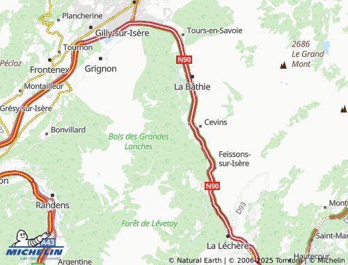 Carte MICHELIN Le Cudray - ViaMichelin