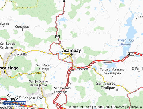 Mapa MICHELIN Acambay - ViaMichelin