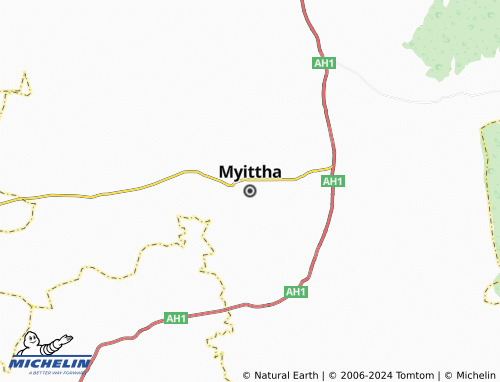 MICHELIN Myittha map - ViaMichelin