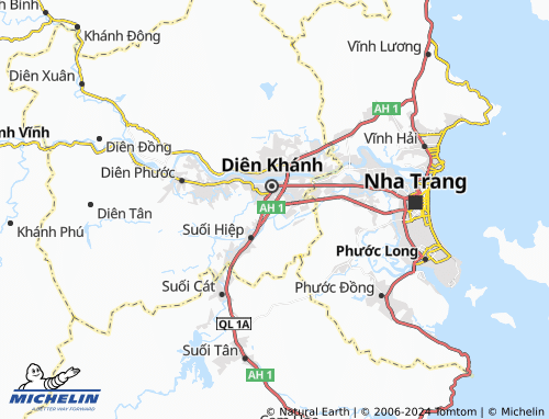 MICHELIN Diên Toàn map - ViaMichelin