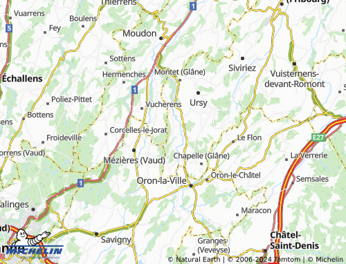 Mappa MICHELIN Écublens (Fribourg) - ViaMichelin