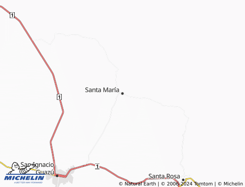 MICHELIN Santa María map - ViaMichelin