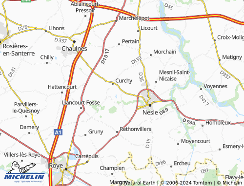 MICHELIN Magnicourt map - ViaMichelin