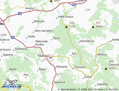 MICHELIN Bulhary map - ViaMichelin