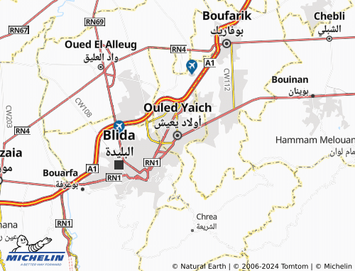 Carte MICHELIN Ouled Yaich - ViaMichelin