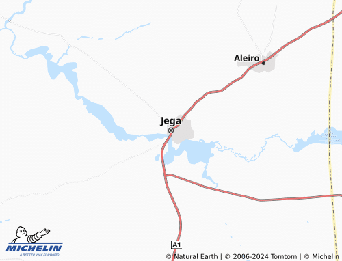 MICHELIN Jega map - ViaMichelin