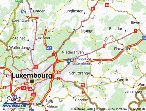 Carte MICHELIN Senningerberg - ViaMichelin