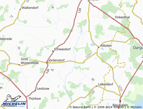 Carte MICHELIN Klein Wüstenfelde - ViaMichelin