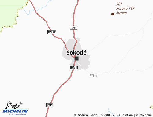 MICHELIN Sokodé map - ViaMichelin
