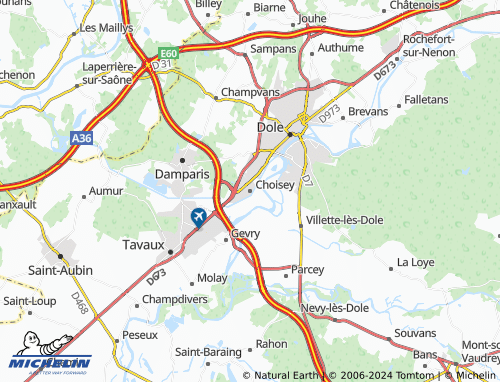 Carte MICHELIN Choisey - ViaMichelin