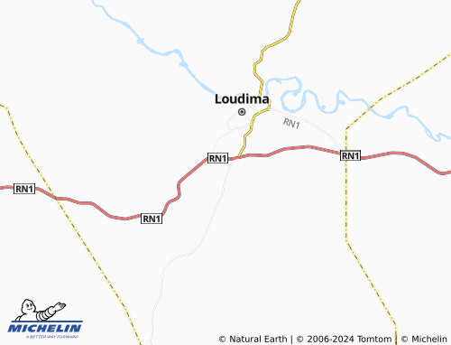 MICHELIN Loudima Gare map - ViaMichelin