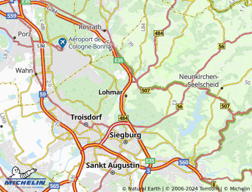 MICHELIN-Landkarte Lohmar - ViaMichelin