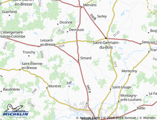 Carte MICHELIN Simard - ViaMichelin