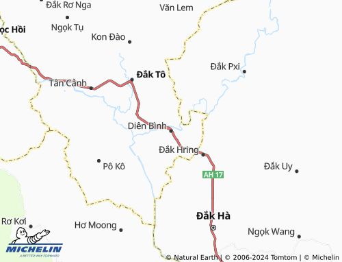 MICHELIN Diên Bình map - ViaMichelin