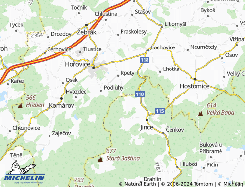 MICHELIN Felbabka map - ViaMichelin