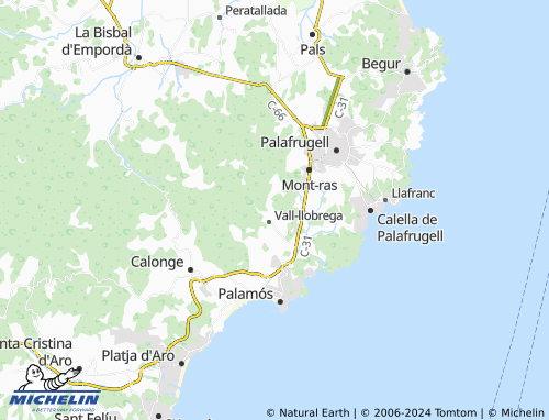 Carte MICHELIN Urbanització Vall-llobrega - ViaMichelin