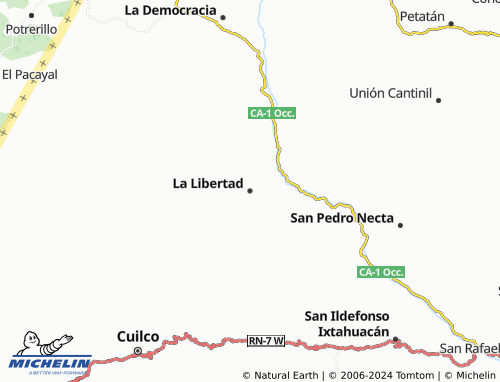 MICHELIN La Libertad map - ViaMichelin