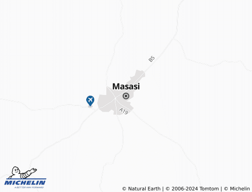 MICHELIN Masasi map - ViaMichelin