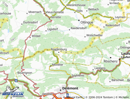 MICHELIN Kiffis map - ViaMichelin