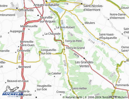 Carte MICHELIN Torcy-le-Grand - ViaMichelin