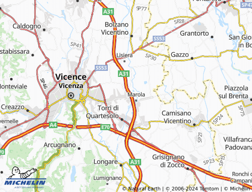 Mappa MICHELIN Villaggio Montegrappa - ViaMichelin
