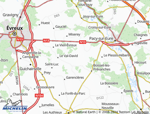 MICHELIN Martainville map - ViaMichelin