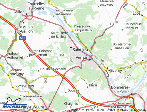 Carte MICHELIN Saint-Marcel - ViaMichelin