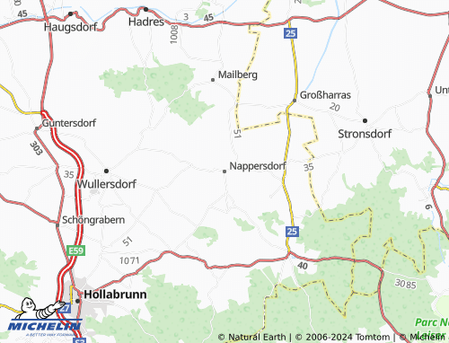 MICHELIN Nappersdorf-Kammersdorf map - ViaMichelin