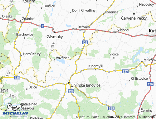 Mapa MICHELIN Jindice - ViaMichelin