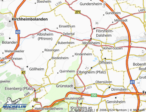MICHELIN Kindenheim map - ViaMichelin