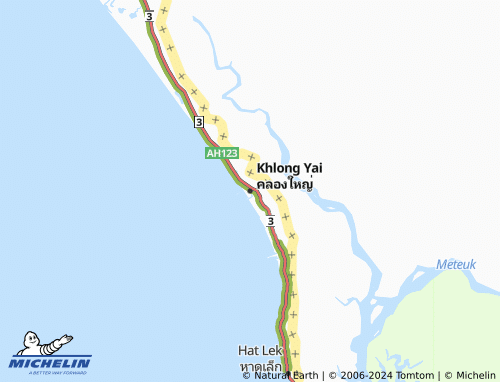 Mapa MICHELIN Khlong Yai - ViaMichelin