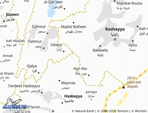 MICHELIN Marj Ez Zhour Haouch El Qanbaa map - ViaMichelin
