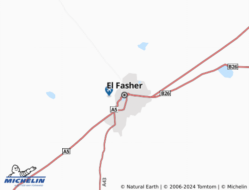 MICHELIN El Fasher map - ViaMichelin