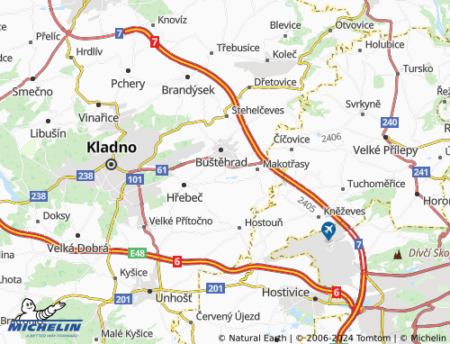 MICHELIN Lidice map - ViaMichelin