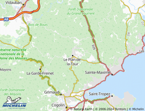 MICHELIN Le Plan-de-la-Tour map - ViaMichelin