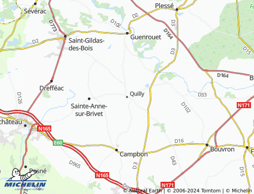 Carte MICHELIN Quilly - ViaMichelin