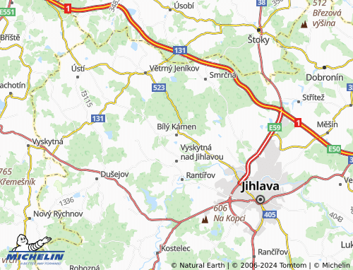 Mapa MICHELIN Bílý Kámen - ViaMichelin