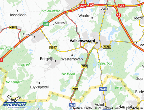 Kaart MICHELIN Westerhoven - ViaMichelin