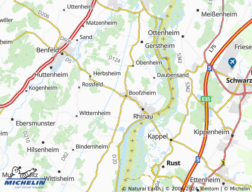 Carte MICHELIN Boofzheim - ViaMichelin
