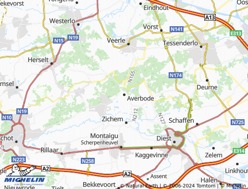 Kaart MICHELIN Averbode - ViaMichelin