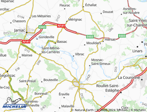 Carte MICHELIN Vibrac - ViaMichelin