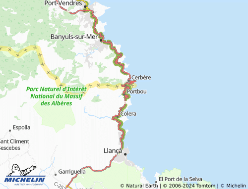 Carte MICHELIN Portbou - ViaMichelin