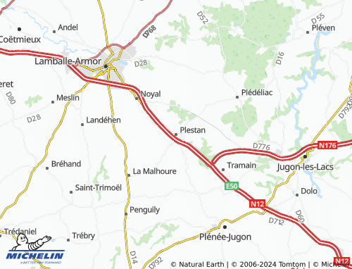 Carte MICHELIN Plestan - ViaMichelin